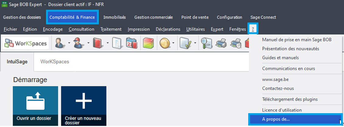 Mise à jour de SAGE BOB 50